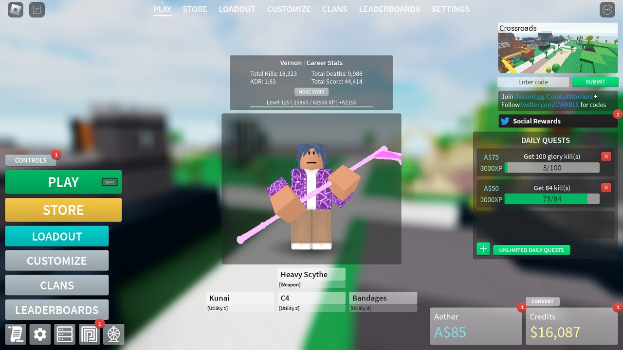 Chainsaw Mode Combat Warriors Youtube