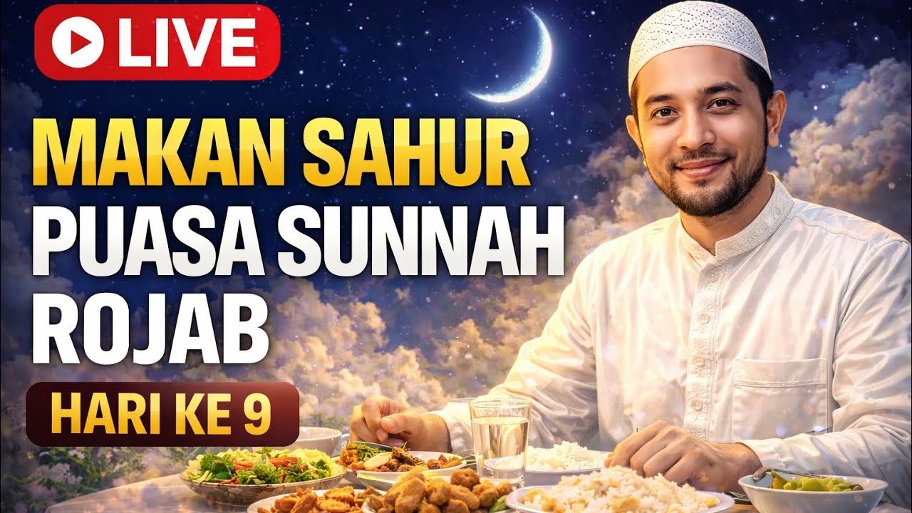live makan sahur puasa sunnah rojab - YouTube