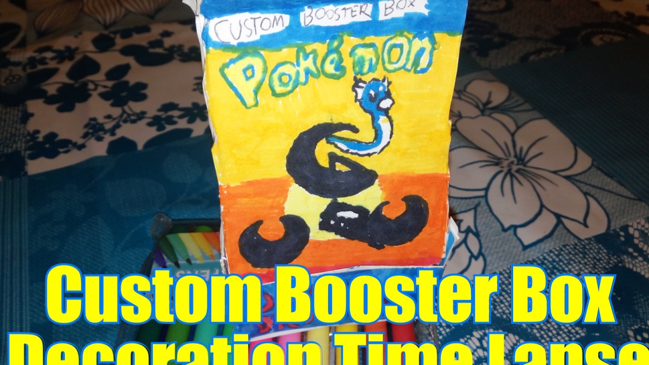 Pokémon Custom Booster Box Decoration Time-lapse - YouTube
