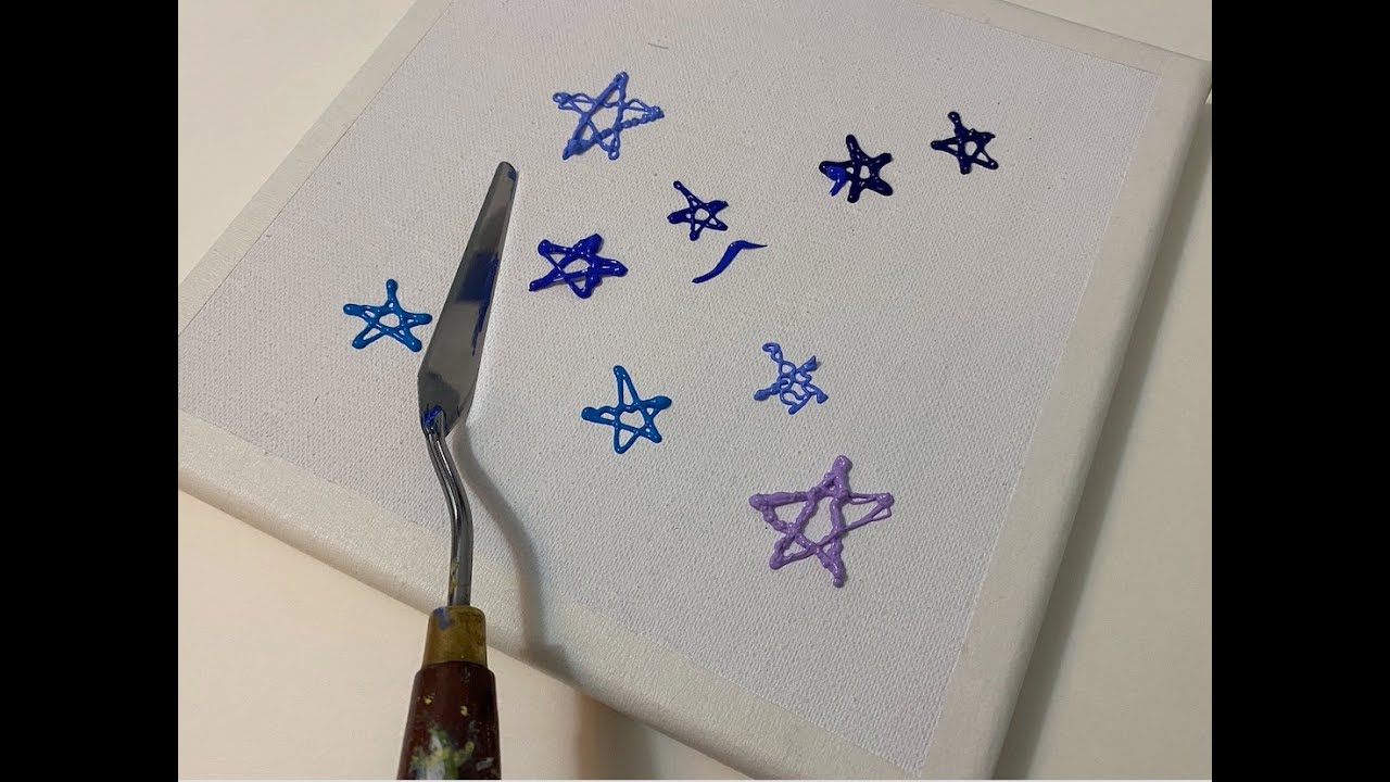 Star｜Easy & Simple Acrylic Painting Step by Step For Beginners #002 ...