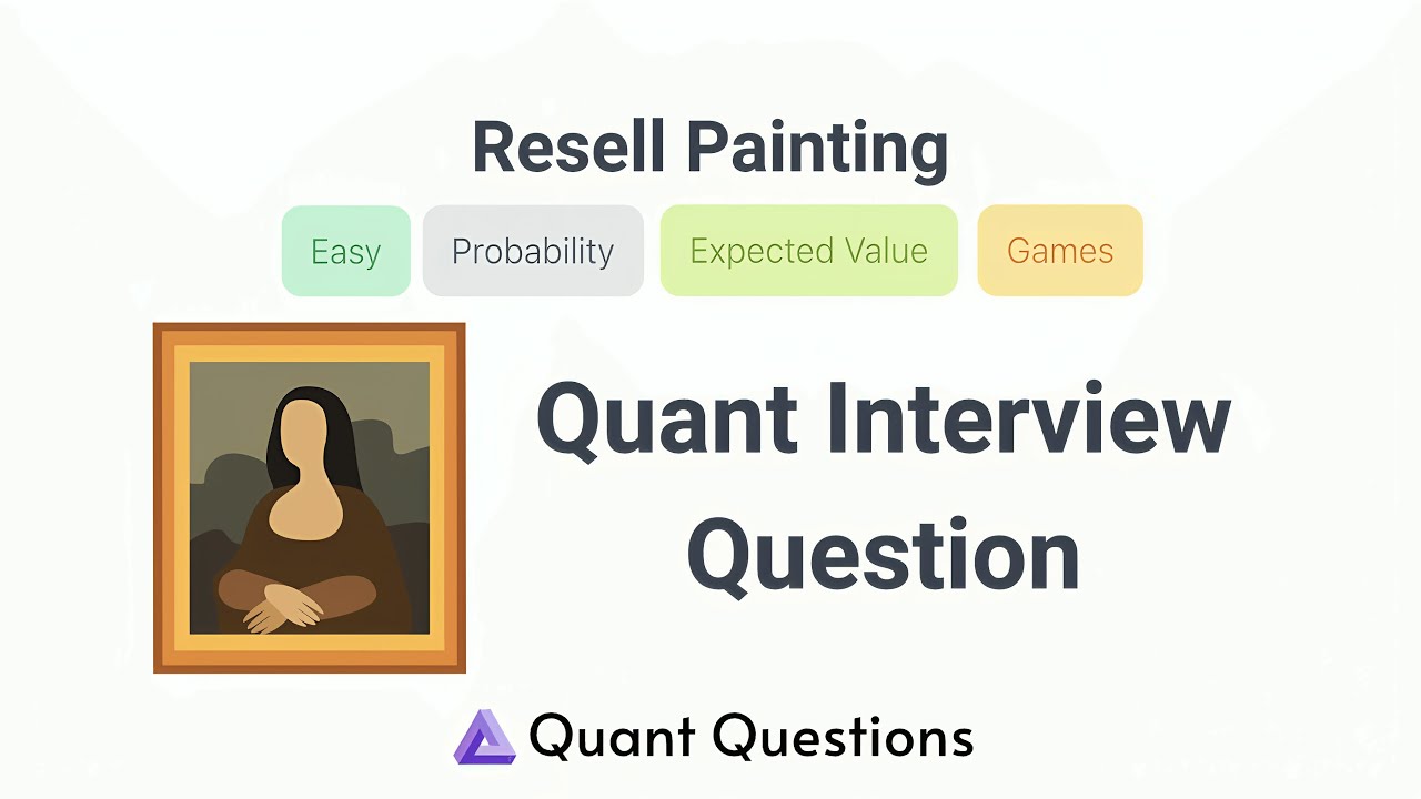 Quant Interview Question - Resell Painting - YouTube