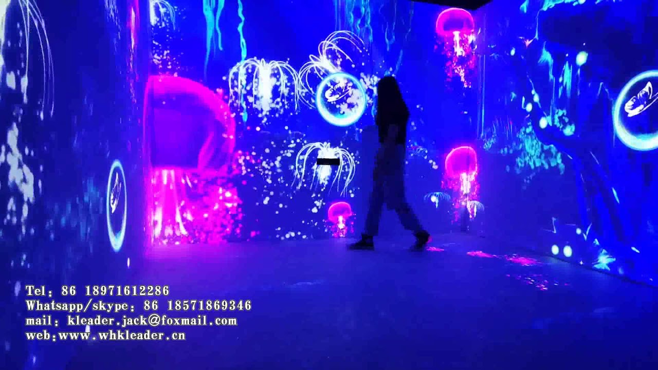Immersive Art Interactive wall& floor projection-art forest - YouTube