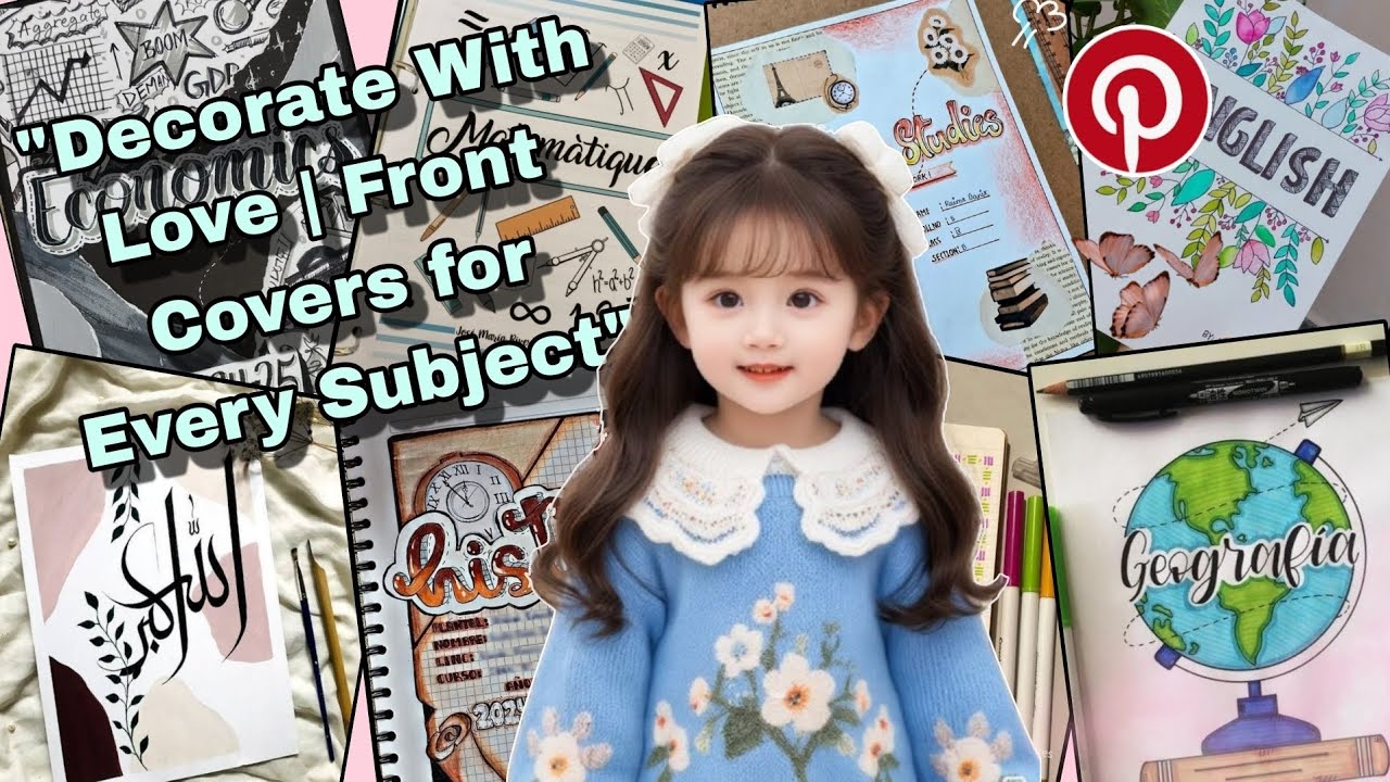 10 notebooks cover idea 💡"Creative Front Cover Ideas | Make Your ...