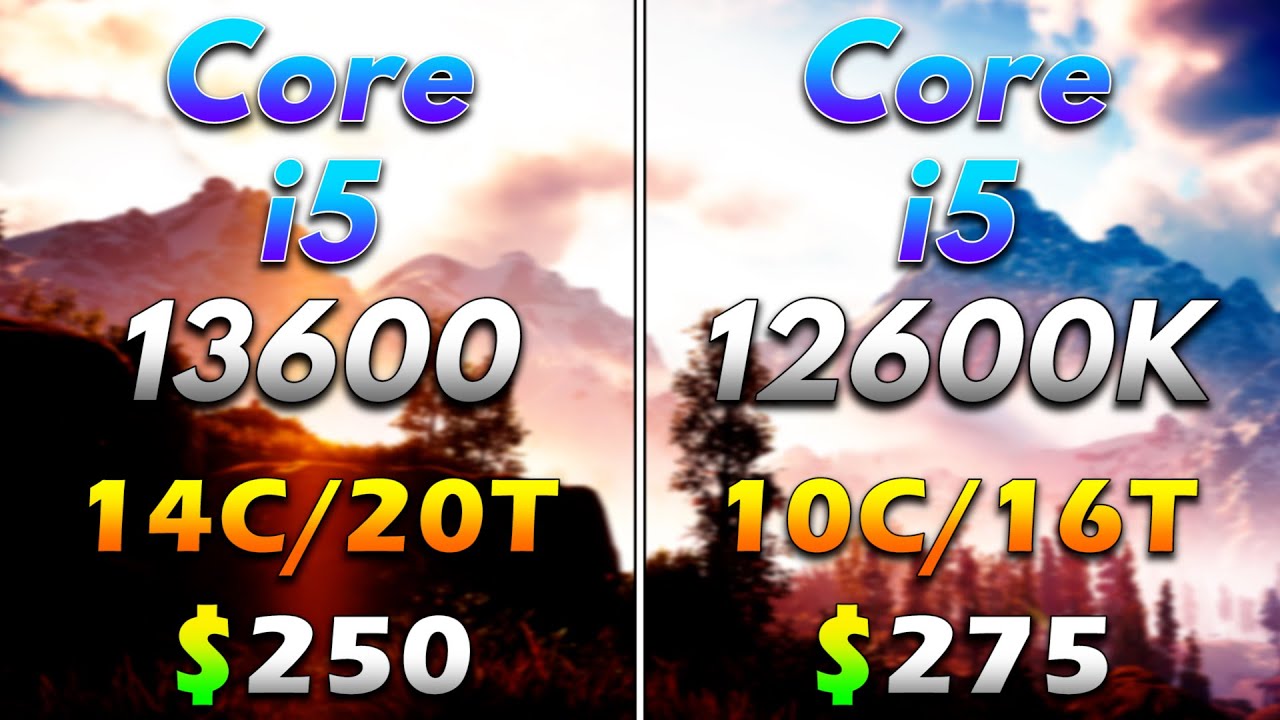 Core i5 13600 vs Core i5 12600K | PC Gameplay Benchmark Tested - YouTube