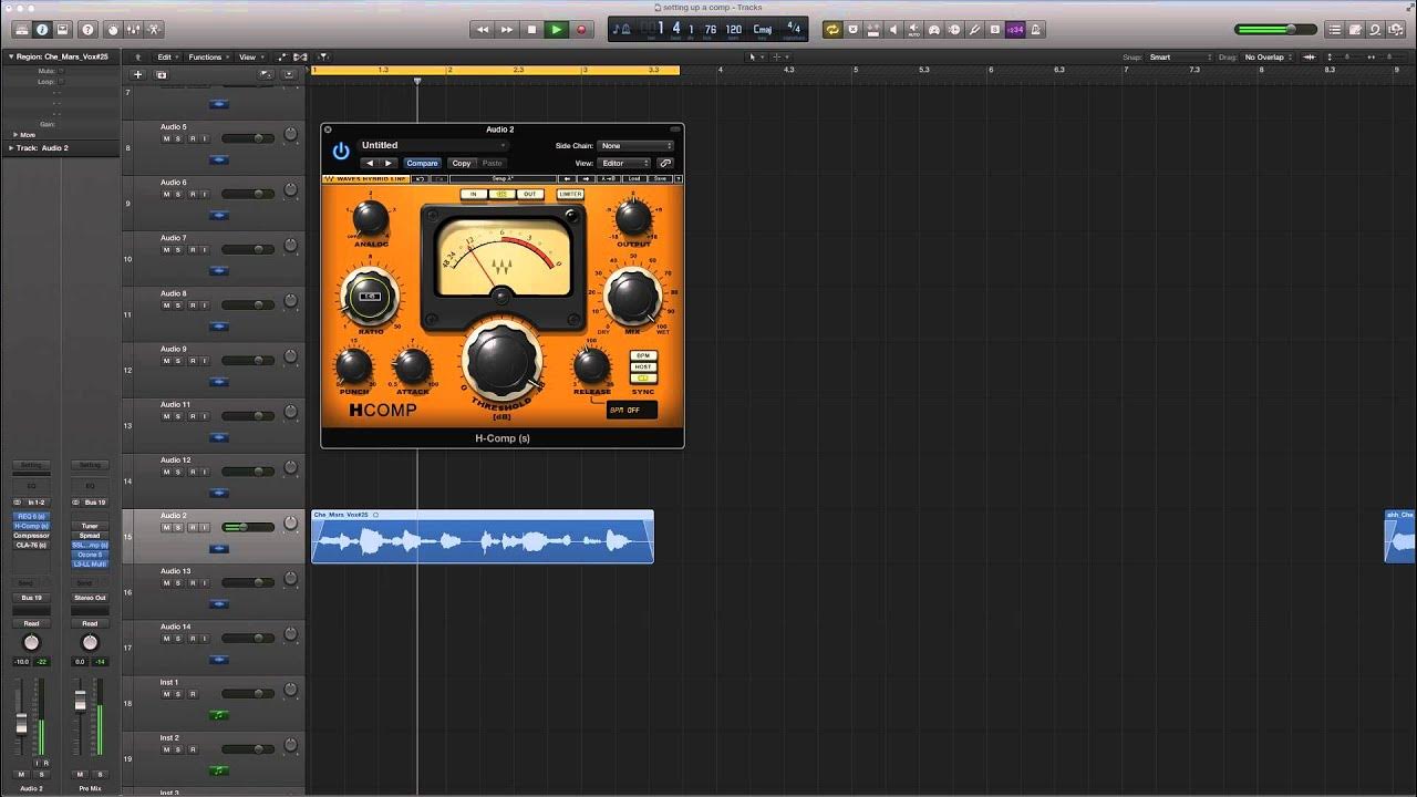 Mixing Vocals - Compression - Logic Pro X Tutorial - Waves - HComp - YouTube
