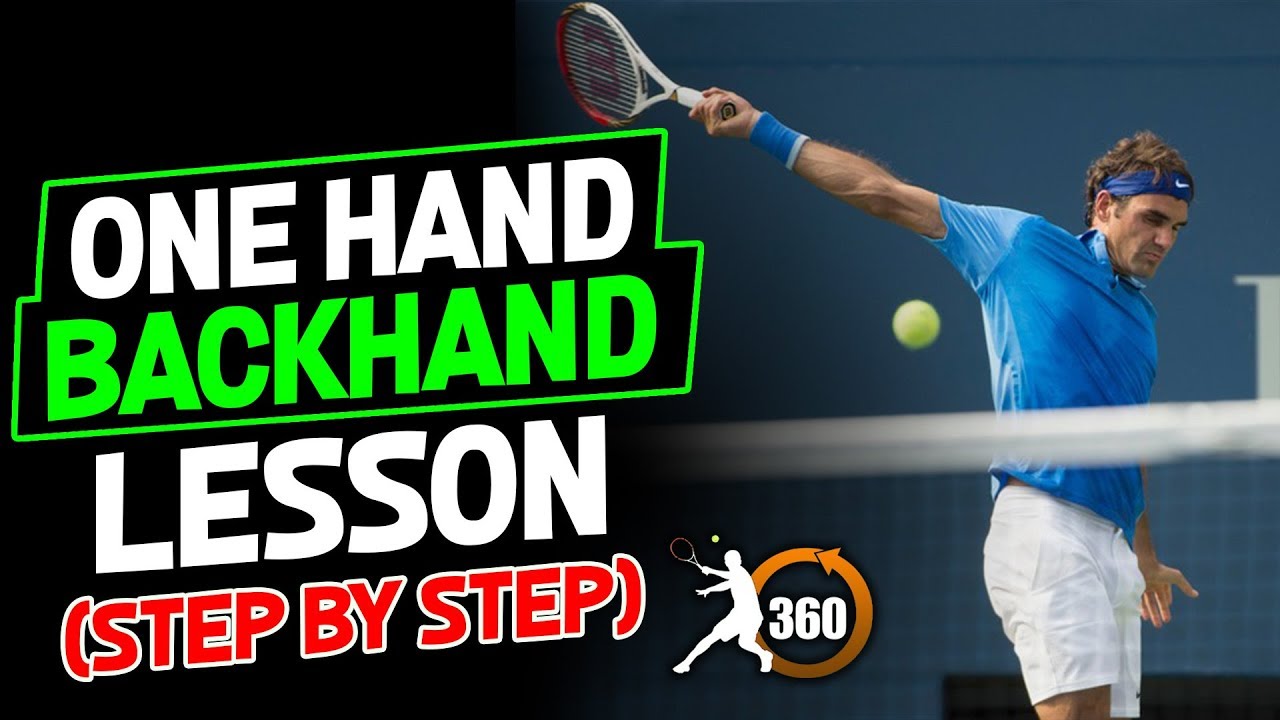 How to Hit A Tennis Backhand (Part 2) | One Hander Technique Step by ...