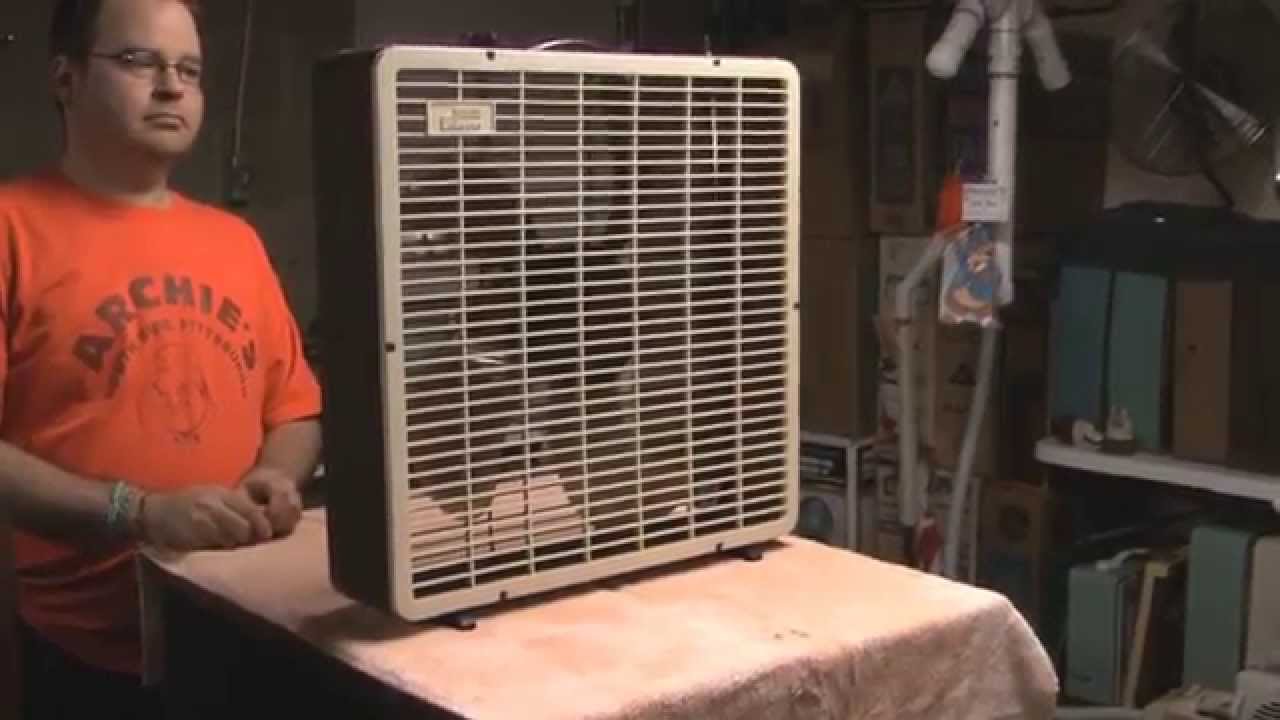 Early to Mid 80s Edison Thin n Lite Box Fan - YouTube
