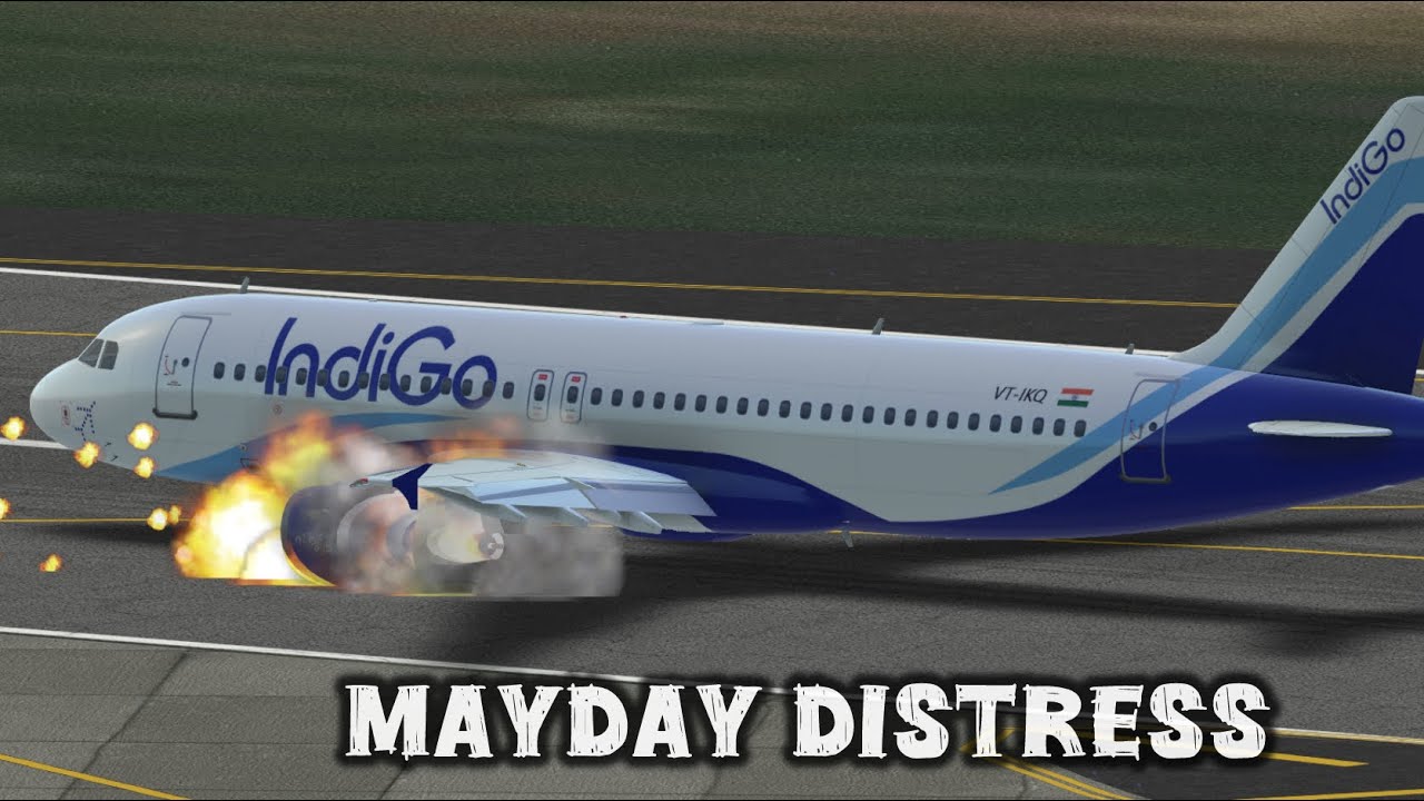 IndiGo A320 Belly Landing | Gear Up Emergency | Real Flight Simulator ...