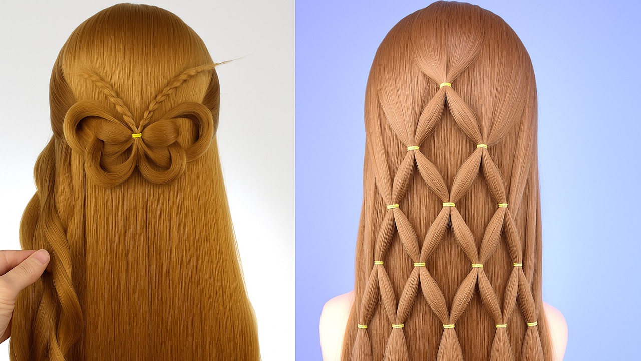 New Trendy Wedding Hairstyle for Girls | Very Beautiful Hair Tutorial ...