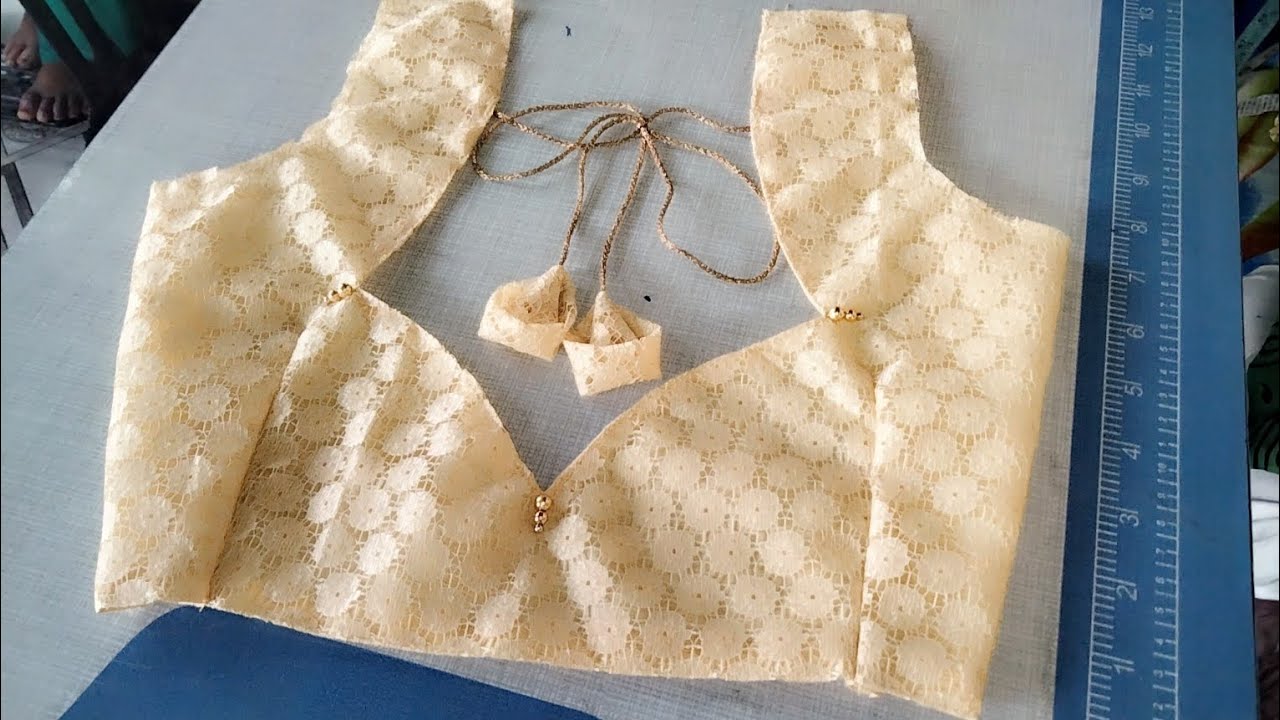 simple in easy beautiful blouse back neck design/simple blouse back ...