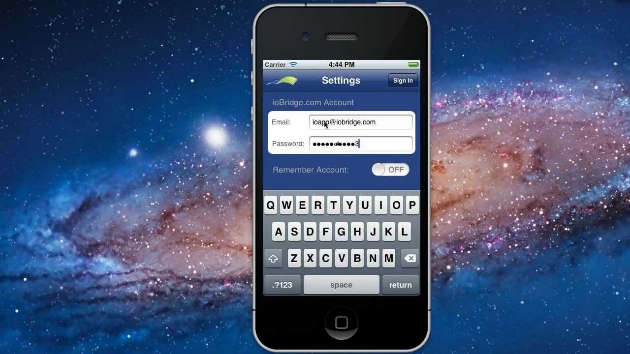 Getting Started with ioBridge - ioApp iPhone App Tutorial - YouTube