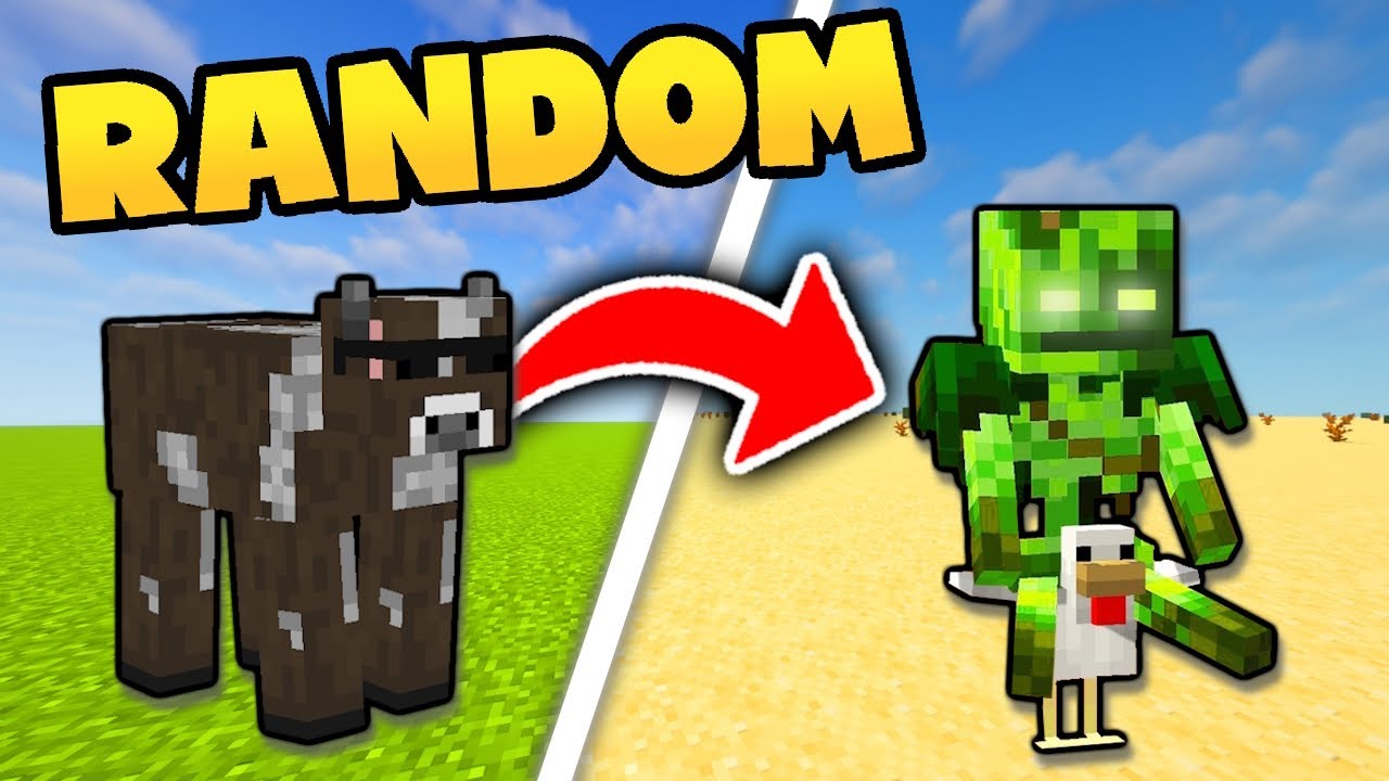 Minecraft but Every Mob Is RANDOM - YouTube