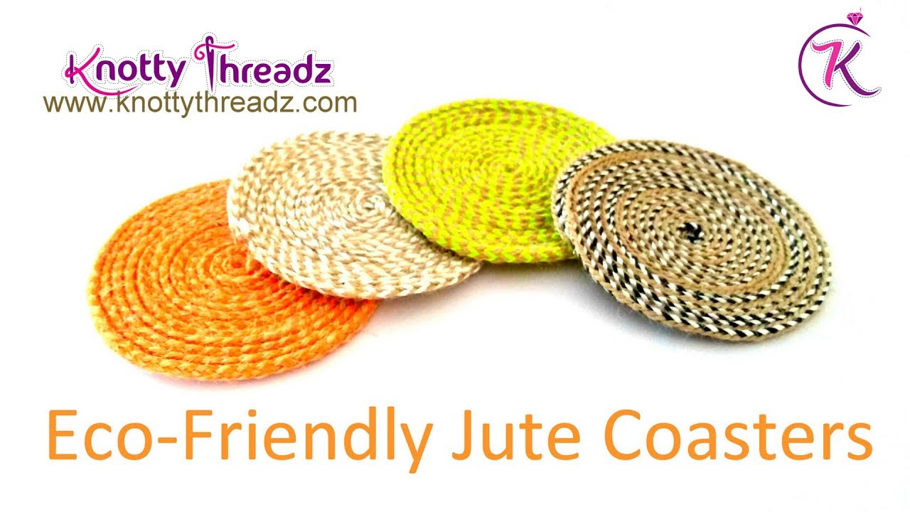 Handmade Jute Coasters | Eco-Friendly Personalised Mats | DIY Easy Home ...