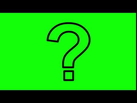 Animated Question Mark Icon on Green Screen With Pop-up Sound - YouTube