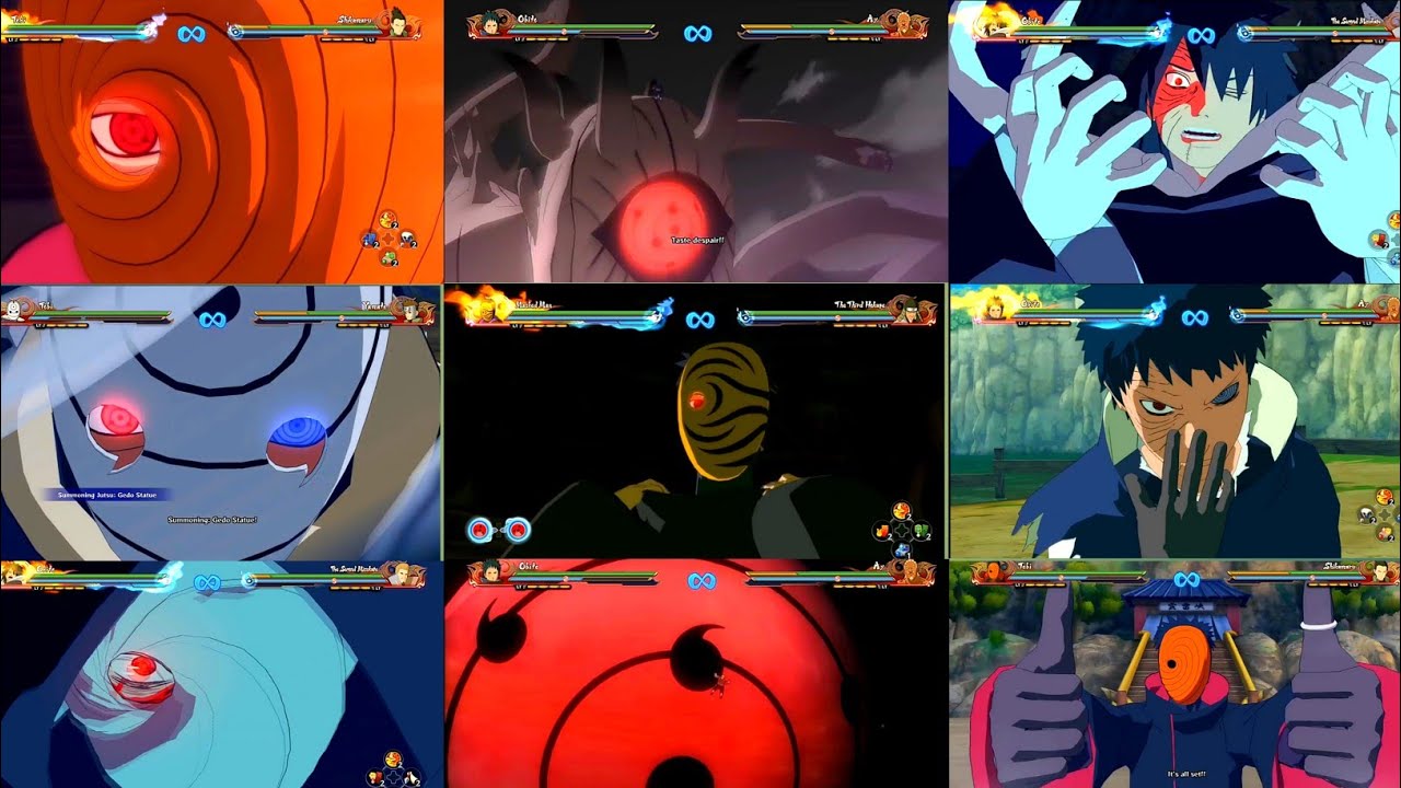 All Obito Ultimate Jutsu's | Naruto Shippuden Ultimate Ninja Storm 4 ...