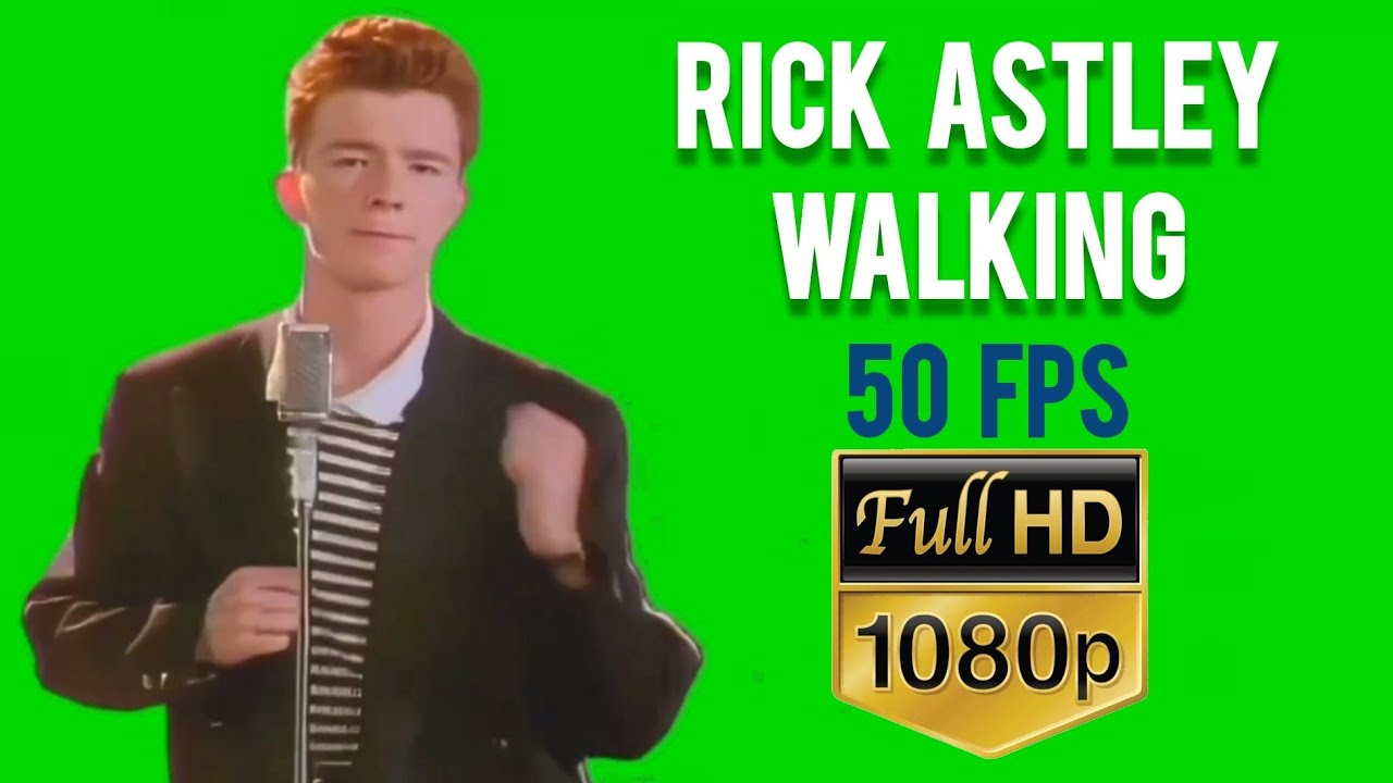 Rick Astley Walking Green Screen Template - YouTube