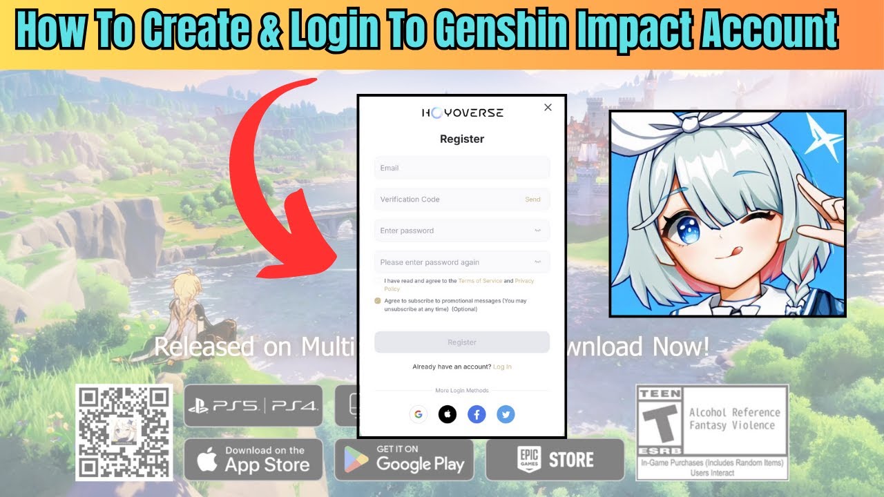 How To Create And Login To Genshin Impact Account (Register On Mihoyo ...