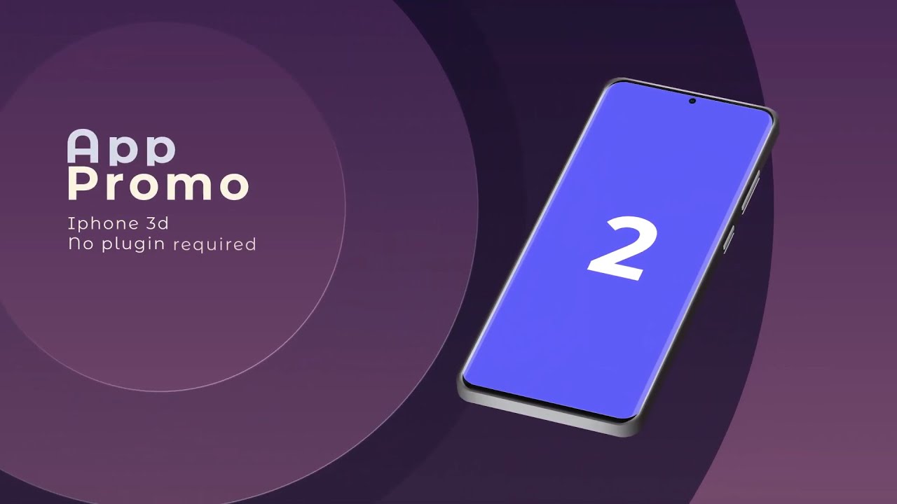 Free 3d andriod app promo video template free for After Effects - YouTube