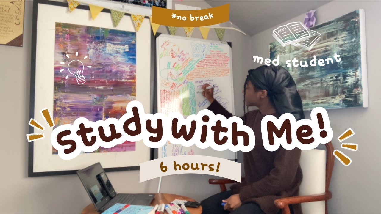 EXAM SZN Study With Me | 6 hours med student intense cramming study ...