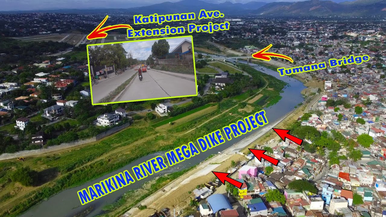 MARIKINA RIVER MEGA DIKE PROJECT | KATIPUNAN AVE. EXTENSION UPDATE ...