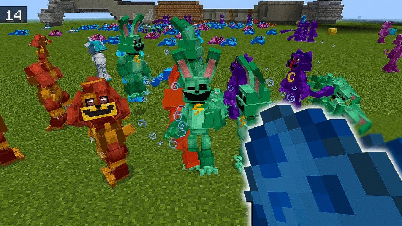 Poppy Playtime Chapter 3 MOD || Smiling Critters in Minecraft PE # ...