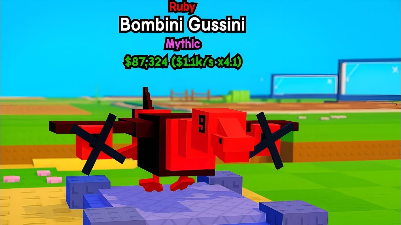 I Found a Ruby Bombini Gussini Mythic Brainrot In Plants vs Brainrots ...