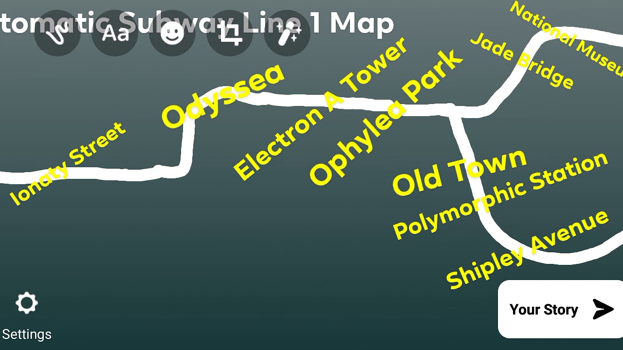 ROBLOX AUTOMATIC SUBWAY LINE 1 MAP - YouTube