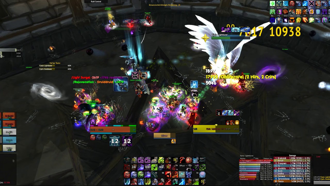 Brainsick - Frost DK - Sunwell Angrathar - Twin Val'kyr 25 Heroic - YouTube