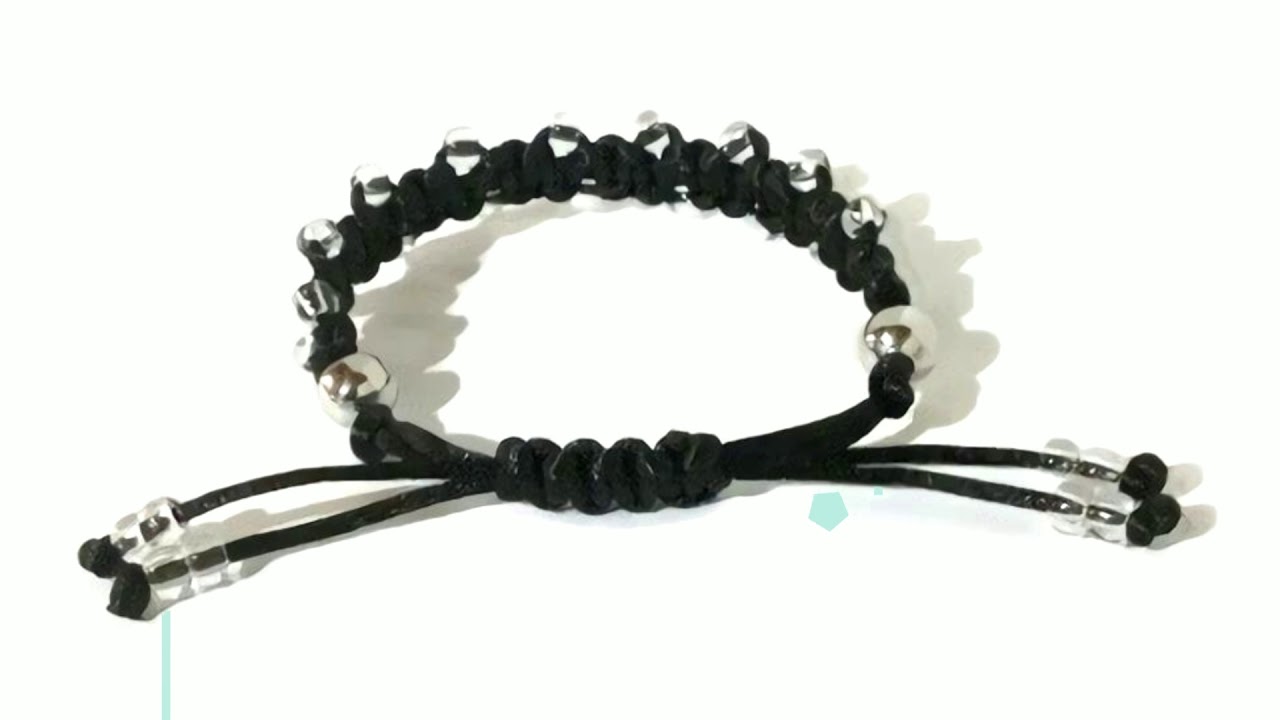 Andrea Designs - BOHO CHIC ADJUSTABLE BLACK NYLON CORD BRACELET ...