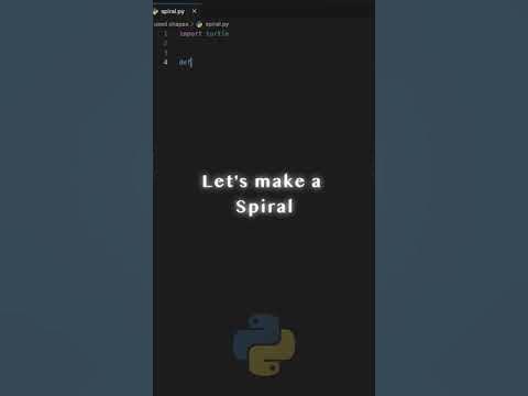 Asmr Progamming || Circle Spiral Python || #shorts #programming #asmr #asmrprogramming #lofi ...