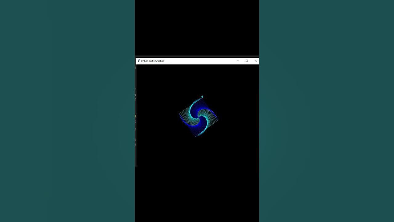 make spiral using python turtle #pythonturtle #python #shortvideo #shortsfeed #codingshortvideo ...