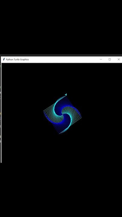 make spiral using python turtle #pythonturtle #python #shortvideo #shortsfeed #codingshortvideo ...