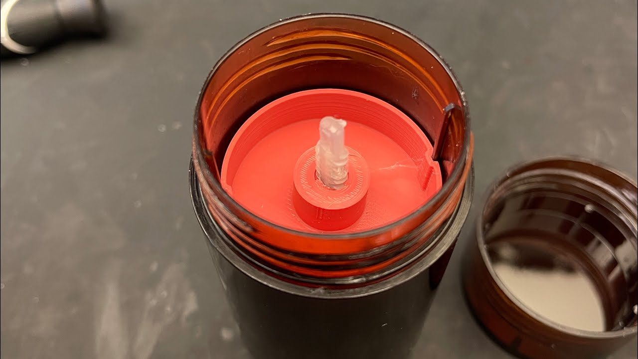 Adapter that allows you to use deodorant container as storage - YouTube