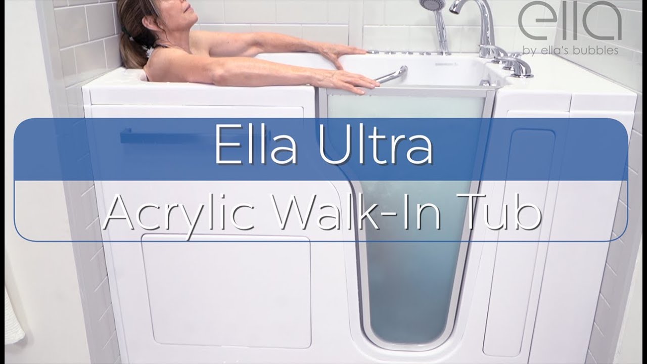 The Ultra Walk-In Tub From Ella's Bubbles-Luxury Walk-In Tub - YouTube