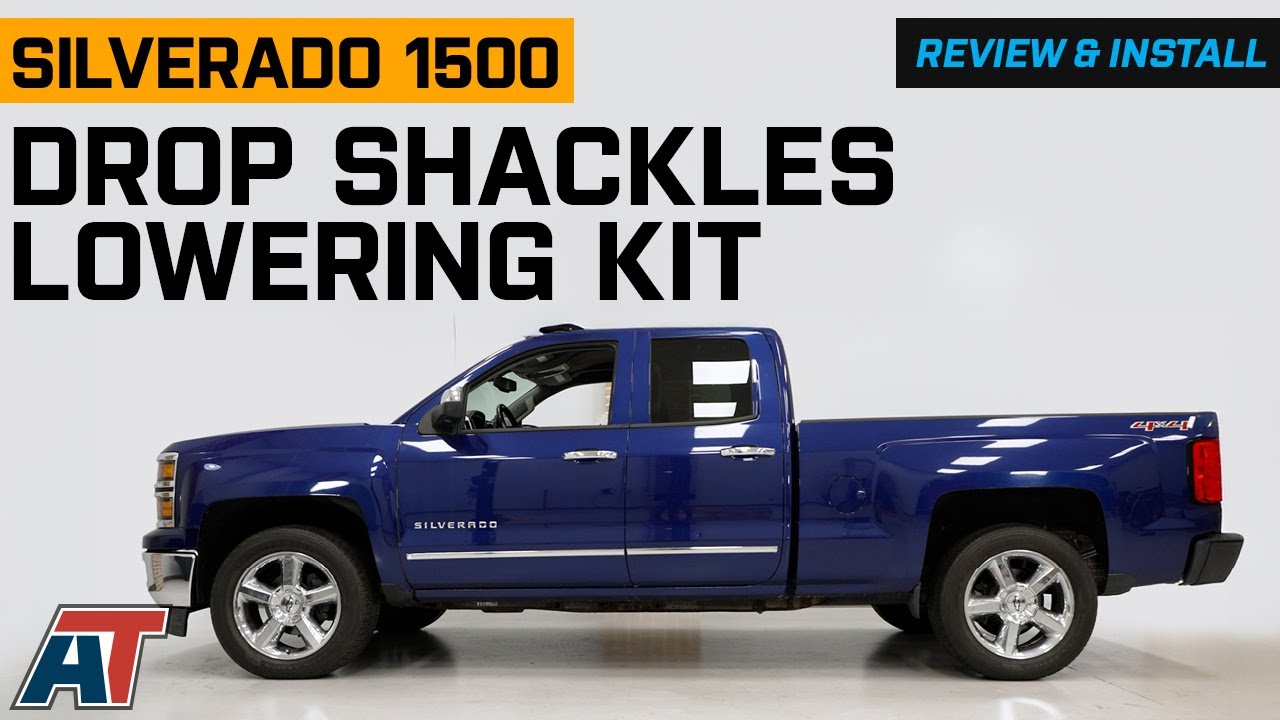 1999-2018 Silverado 1500 Rear Drop Shackles Lowering Kit Review ...