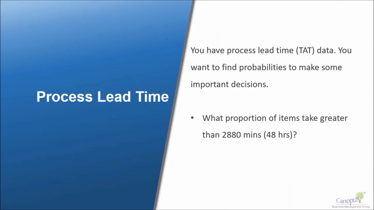Process Lead Time Data - YouTube