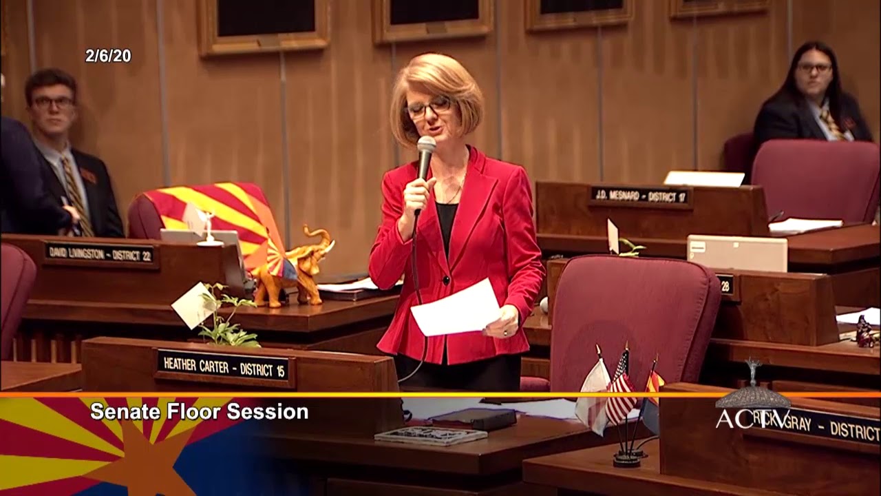 Senator Heather Carter on Wear Red Day 2020 in Arizona - YouTube
