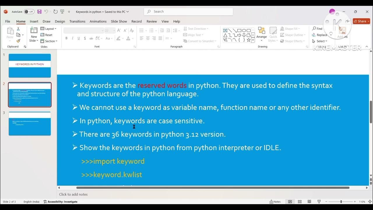 @Coding_girl146 Keywords in python || Python for beginners || Day-6 #python - YouTube