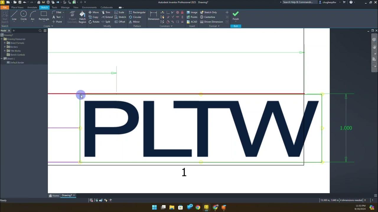Custom B-sized Title block (Autodesk Inventor) - YouTube