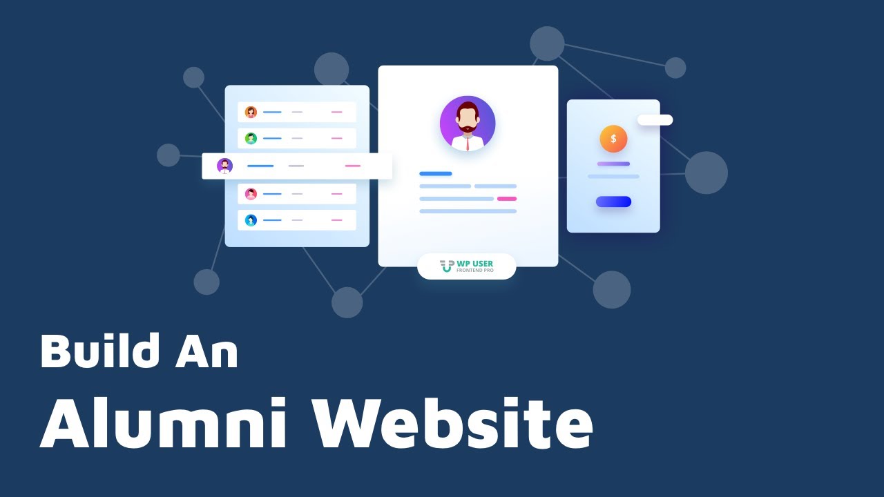 Build an Alumni membership website using WP User Frontend pro - YouTube