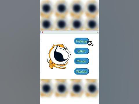 Cat Transformation using Graphic Effects in Scratch Coding #scratch #codingforkidsfree #shorts ...