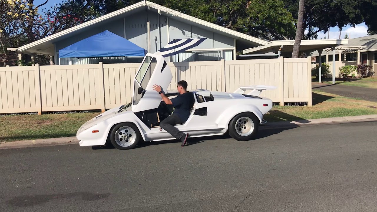Lamborghini Countach Fiero Replica - YouTube