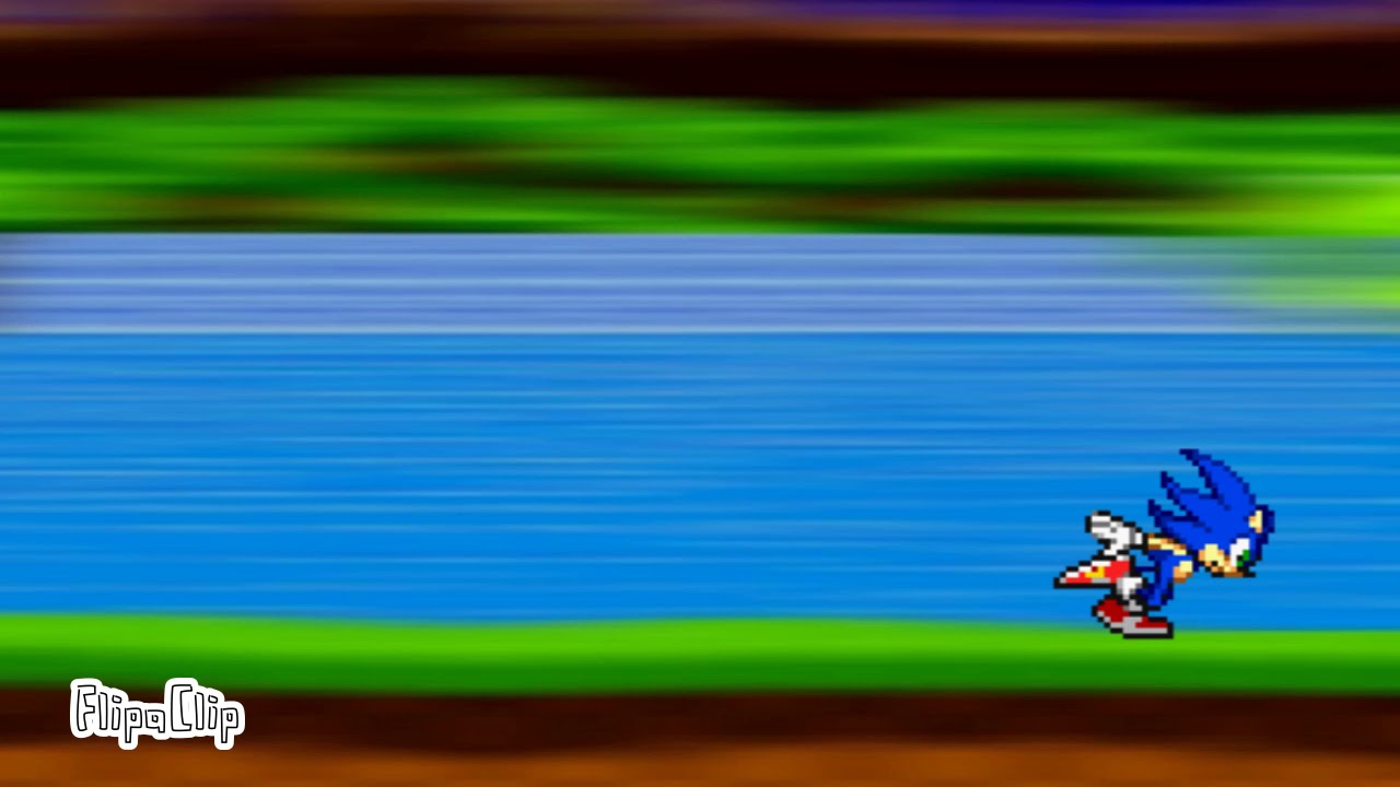 Sonic sprite animation (short) - YouTube