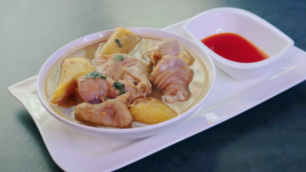 How to Cook Delta Chicken and Plantain Pepper Soup UKODO - YouTube