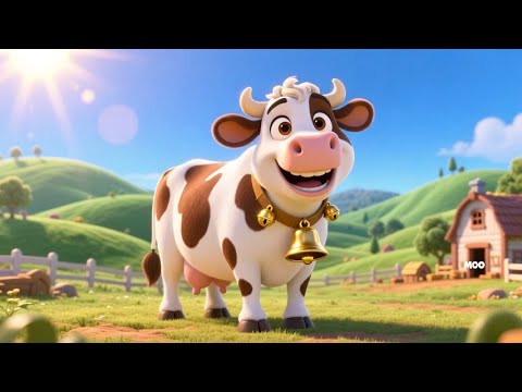 The Cow Says Moo | Farm Animal Sound Song for Kids | Nursery Rhymes ...