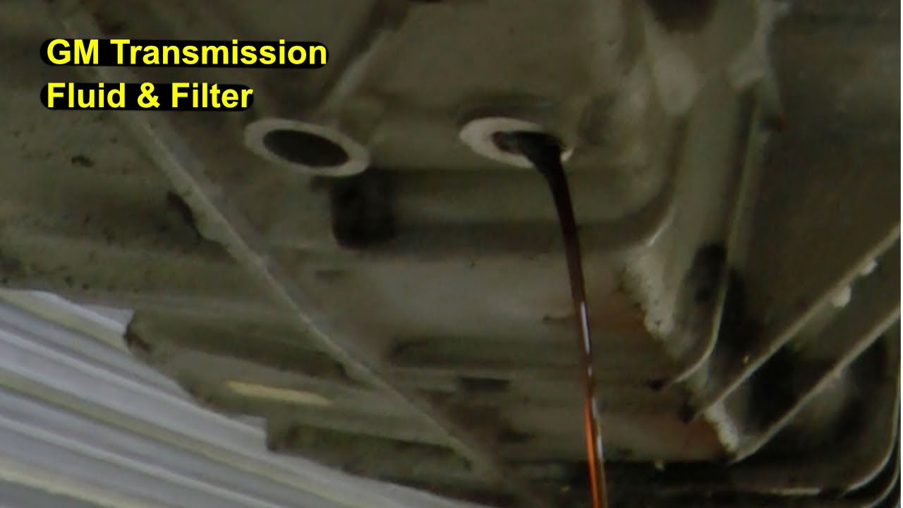 GM Transmission Fluid and Filter change Traverse Acadia Cadillac - YouTube