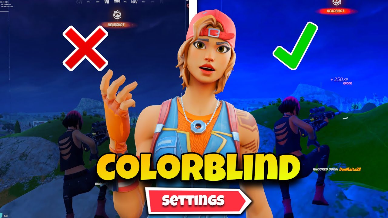 The Best * COLORBLIND MODE * In Fortnite Chapter 5! ( Make Your Game ...