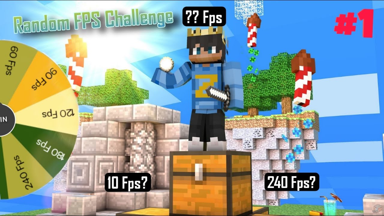 Random FPS Challenge In Minecraft | CreepyZade | Minecraft Bedwars ...