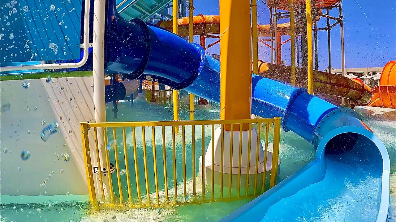 Small Water Slide at Stella Island Crete - YouTube
