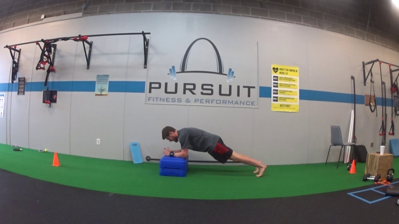 Hand Elevated Front Plank - YouTube